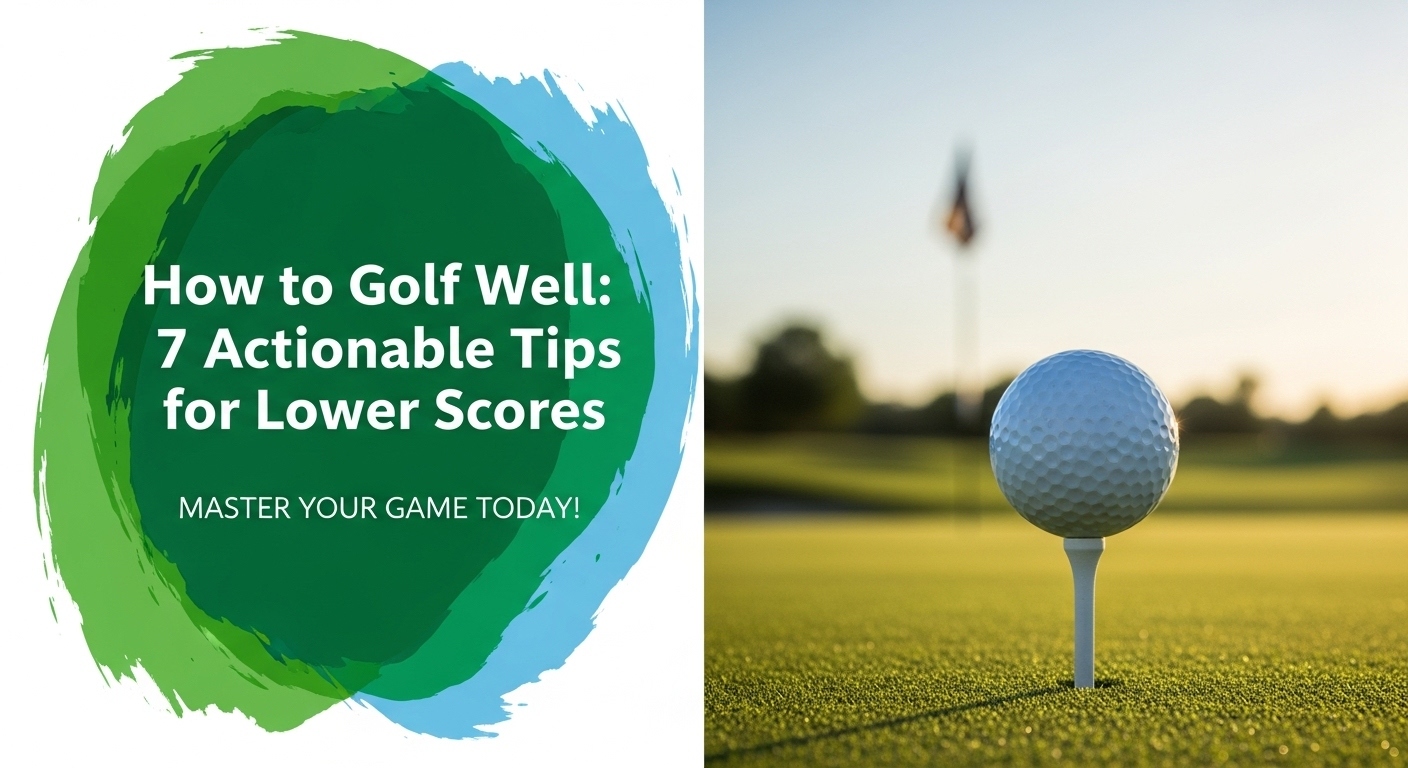 How To Golf Well: 7 Actionable Tips For Lower Scores