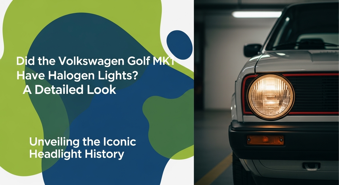 Did The Volkswagen Golf MK1 Have Halogen Lights? A Detailed Look