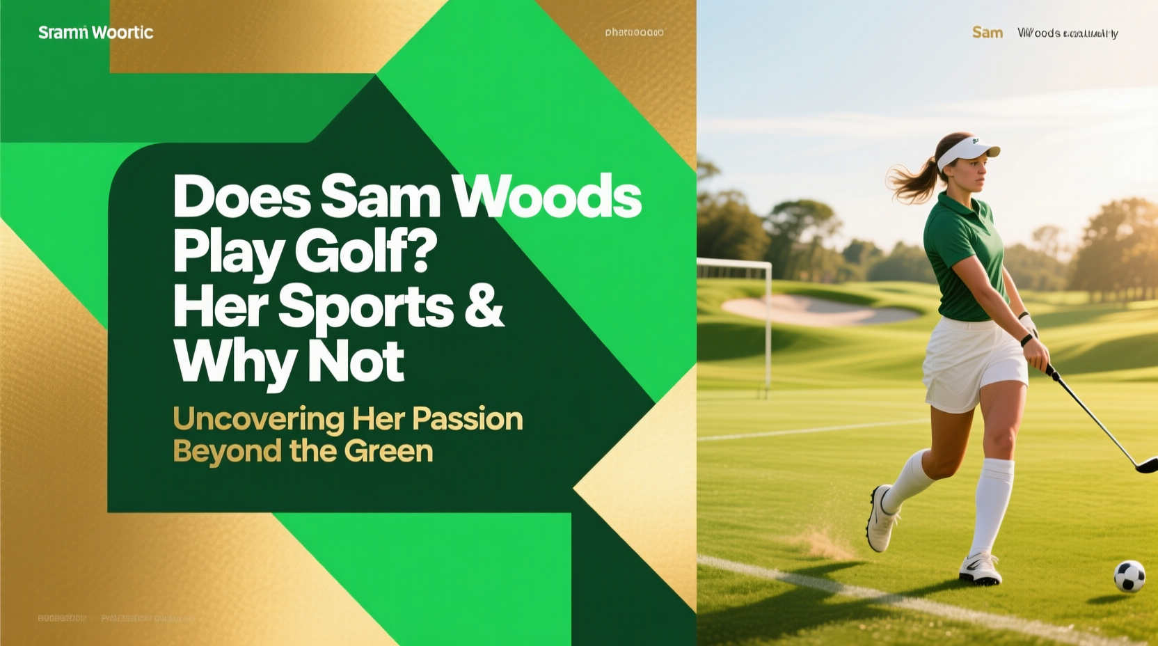 Does Sam Woods Play Golf? Her Sports & Why Not.