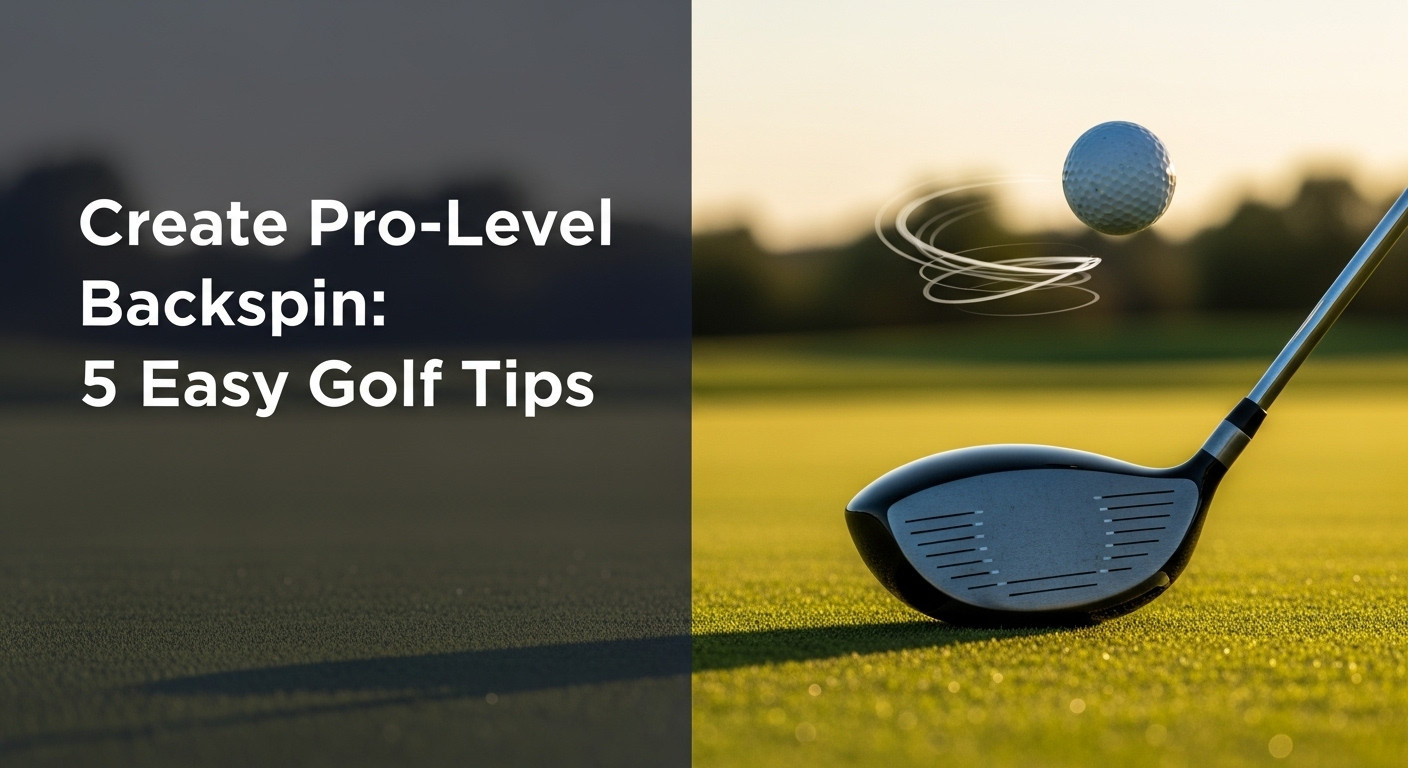 Create Pro-Level Backspin: 5 Easy Golf Tips