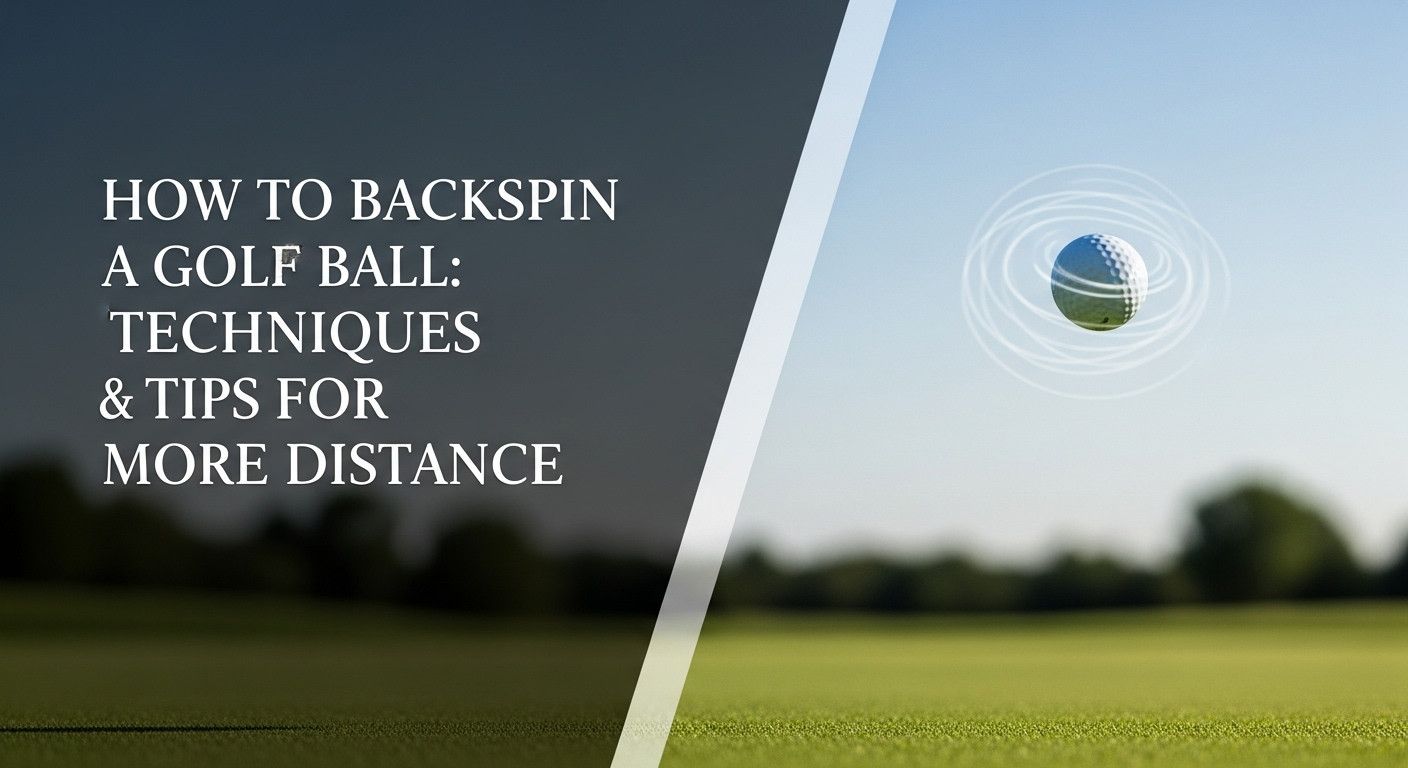 How To Backspin A Golf Ball: Techniques & Tips For More Distance