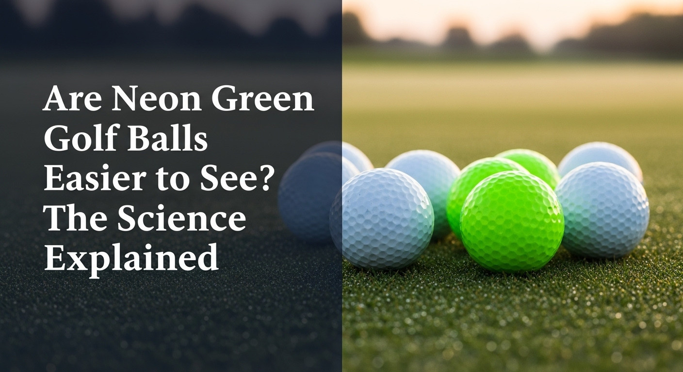 Are Neon Green Golf Balls Easier To See? The Science Explained