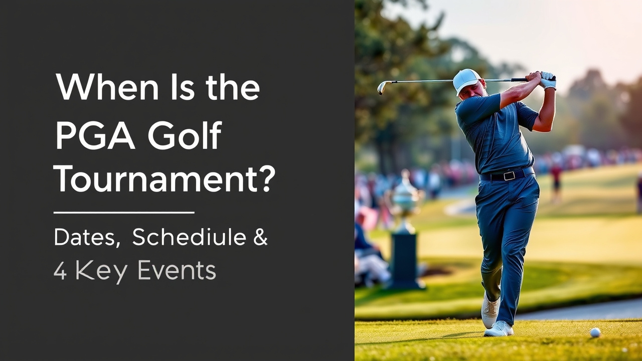 When Is The PGA Golf Tournament 2026? Dates, Schedule & Key Events