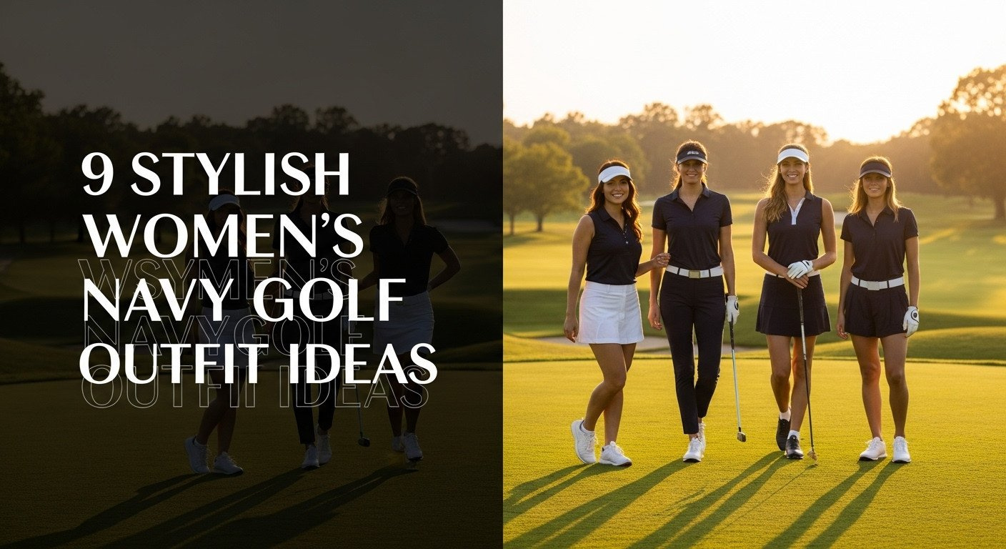 9 Stylish Women's Navy Golf Outfit Ideas For 2026