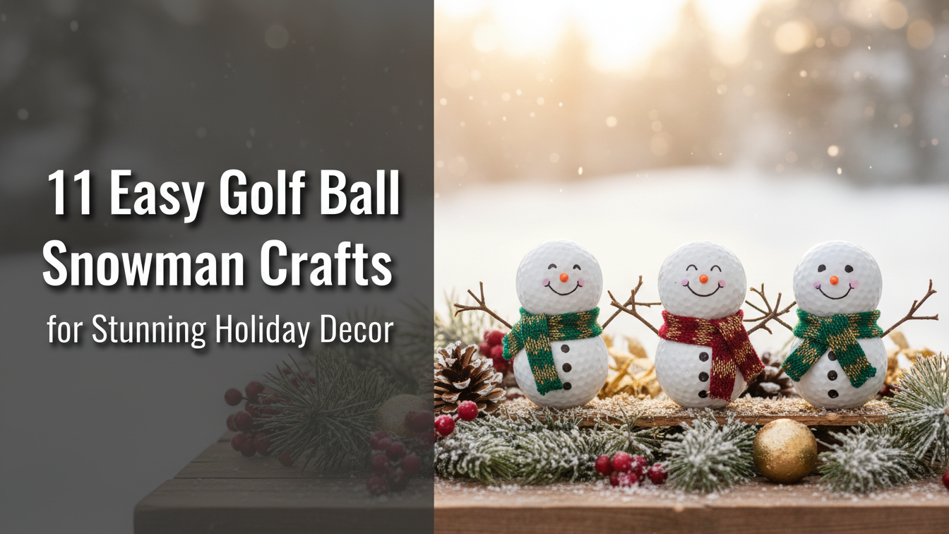 11 Easy Golf Ball Snowman Crafts For Stunning Holiday Decor