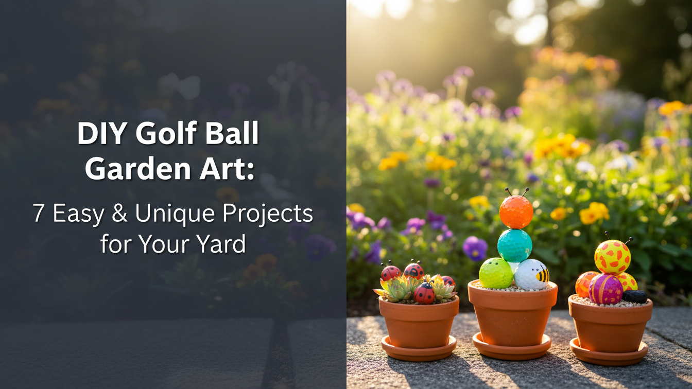 DIY Golf Ball Garden Art: 7 Easy & Unique Projects For Your Yard