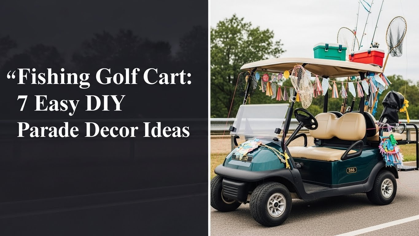 Fishing Golf Cart: 7 Easy DIY Parade Decor Ideas