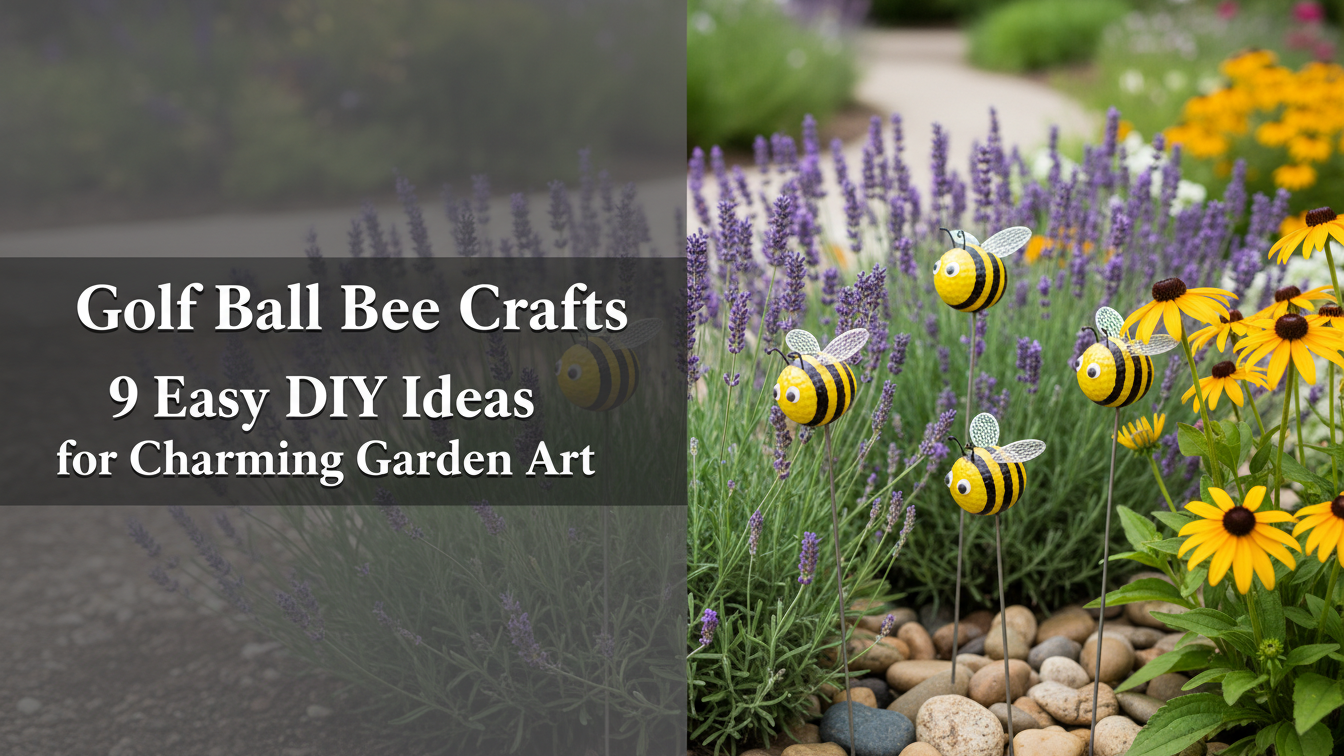 Golf Ball Bee Crafts: 9 Easy DIY Ideas For Charming Garden Art