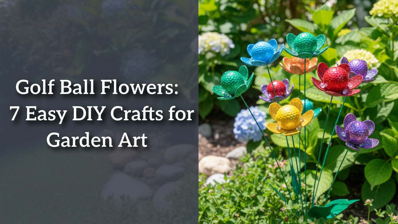 Golf Ball Flowers: 7 Easy DIY Crafts For Garden Art 2025
