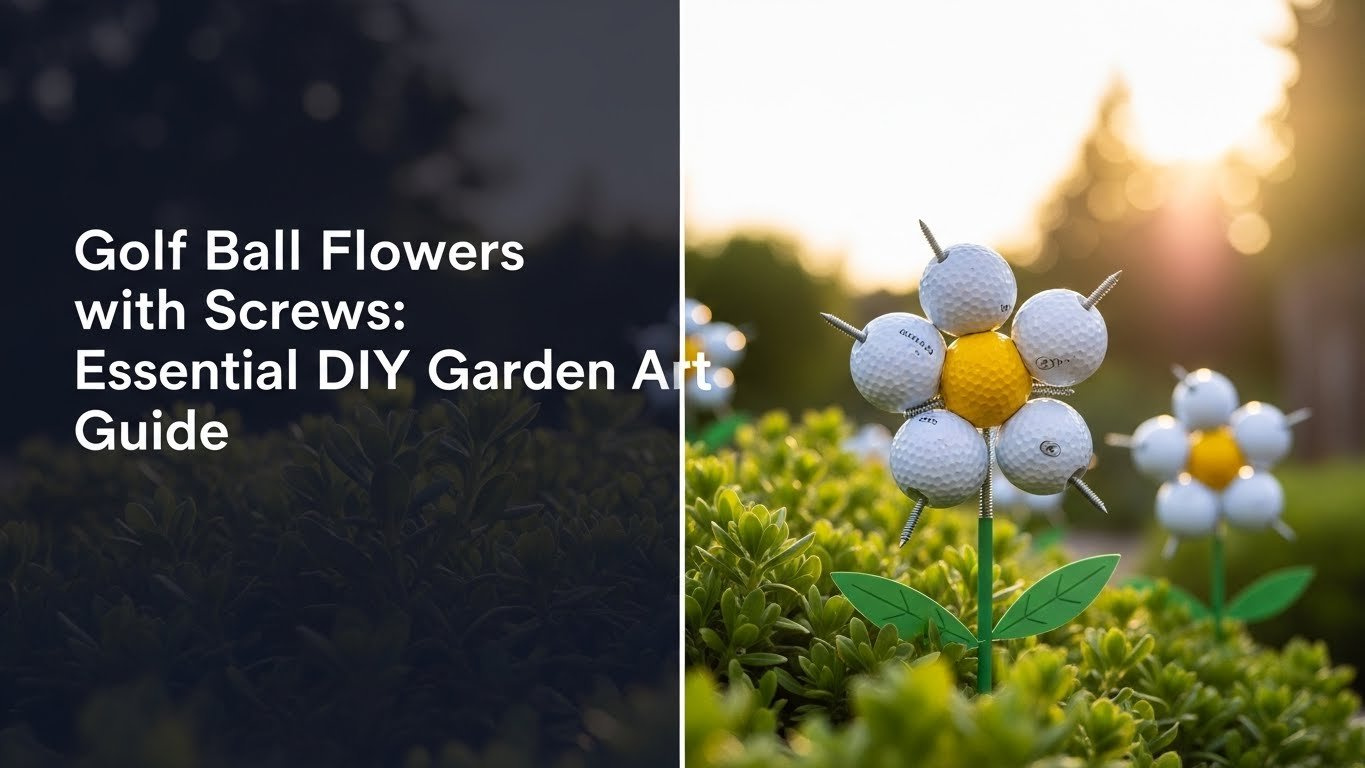 Golf Ball Flowers With Screws: Essential DIY Garden Art Guide