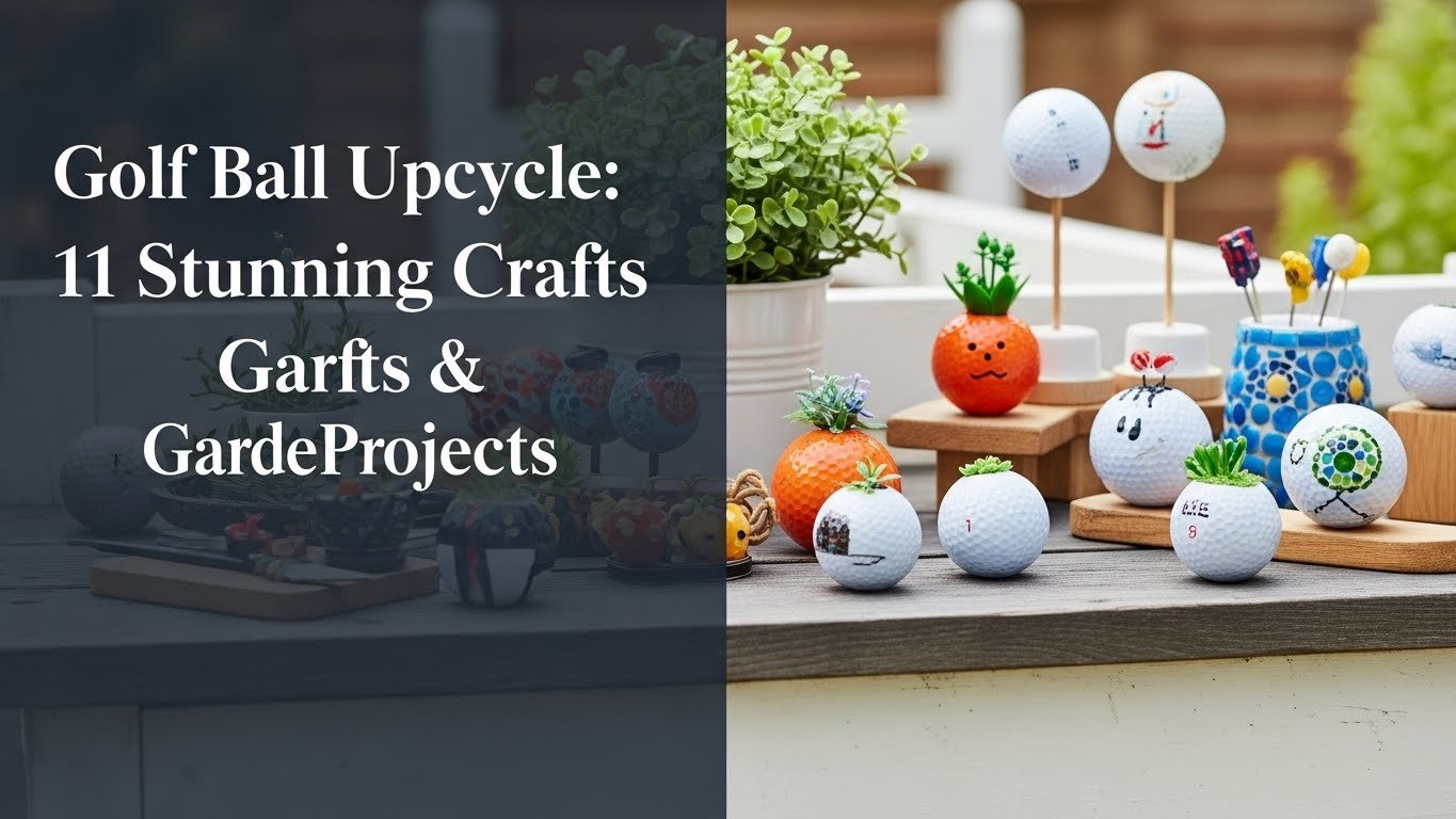Golf Ball Upcycle: 11 Stunning Crafts & Garden Projects