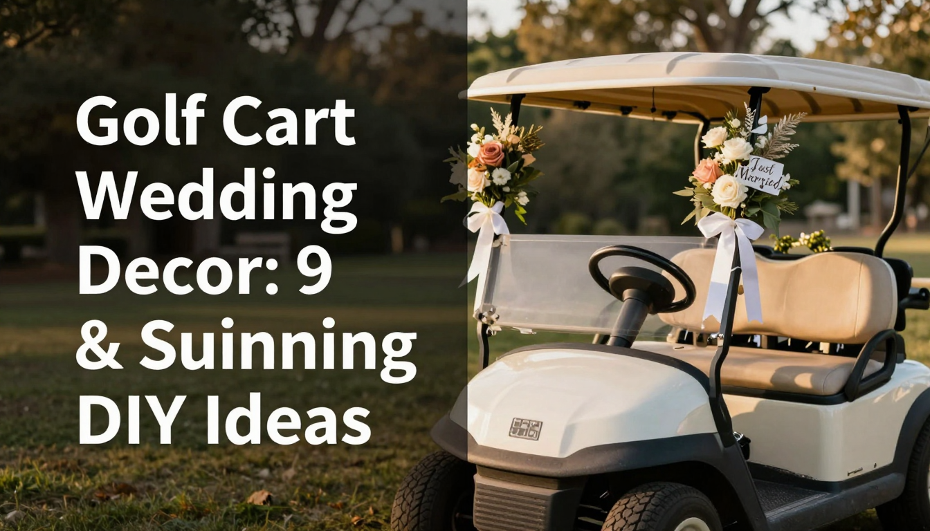 Golf Cart Wedding Decor: 9 Safe & Stunning DIY Ideas