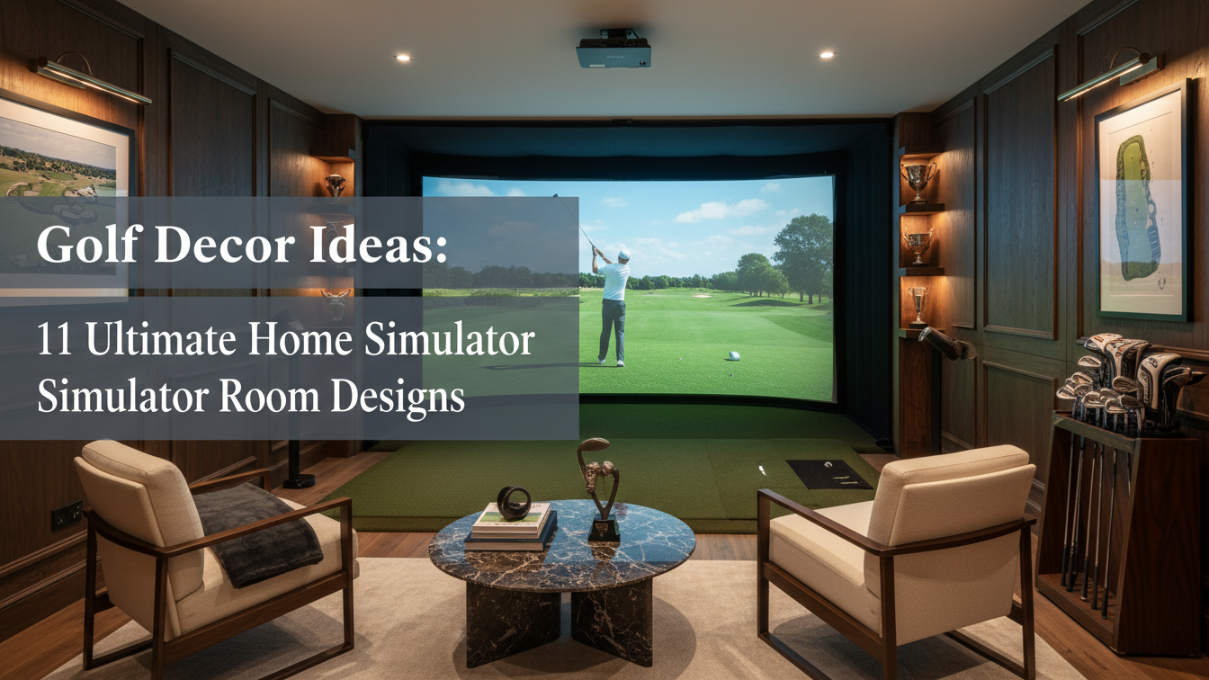 Golf Decor Ideas: 11 Ultimate Home Simulator Room Designs