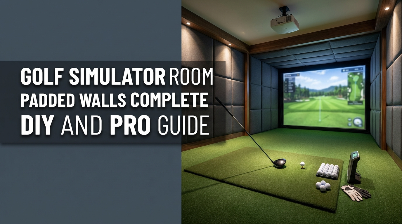 Golf Simulator Room Padded Walls Complete DIY And Pro Guide
