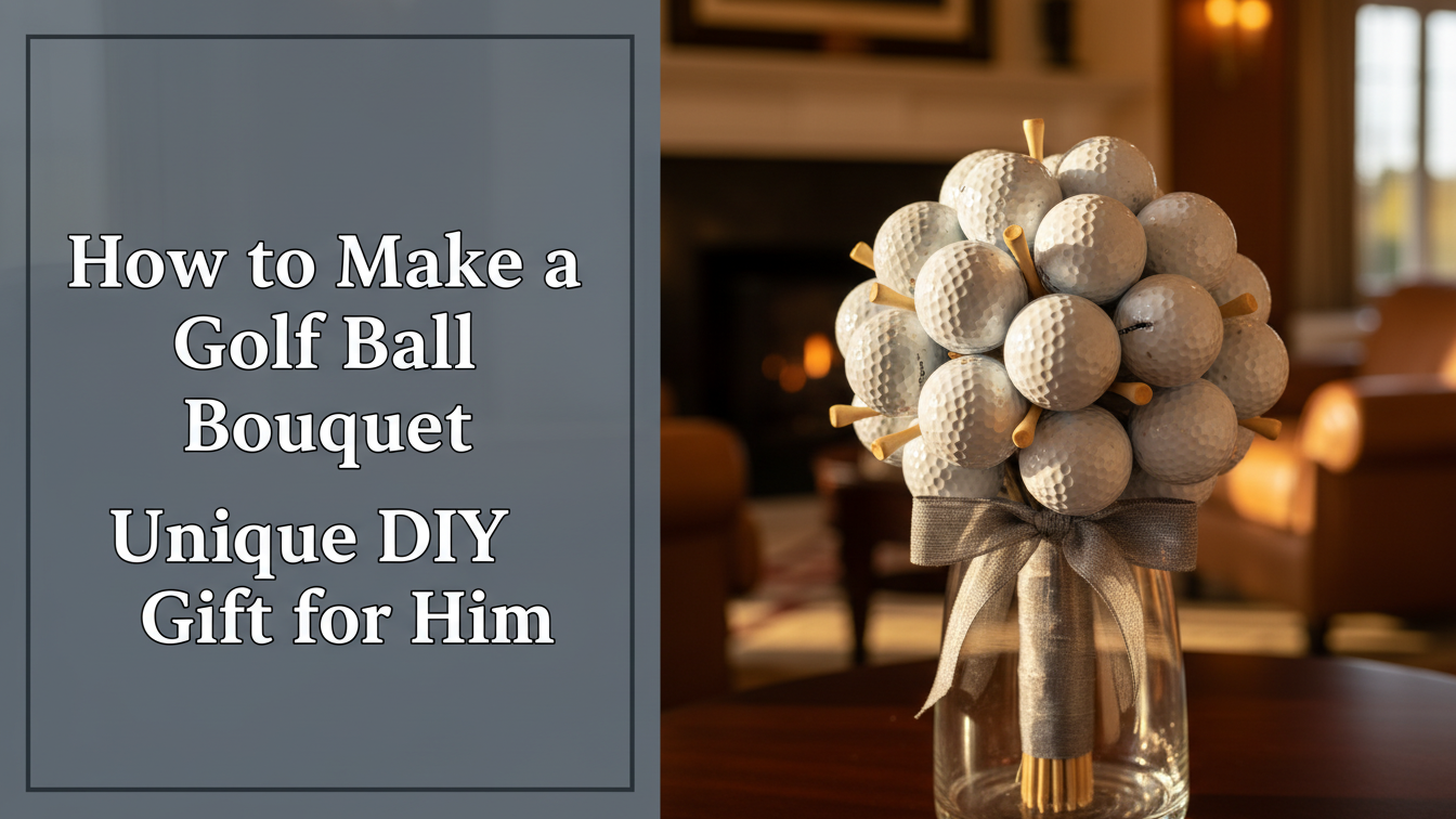 How To Make A Golf Ball Bouquet Unique DIY Gift For Him