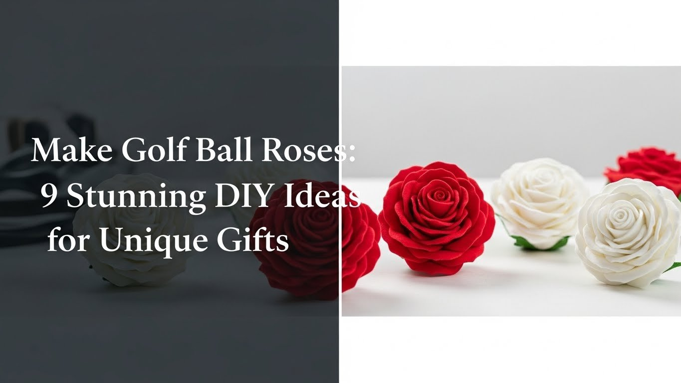 Make Golf Ball Roses: 9 Stunning DIY Ideas For Unique Gifts