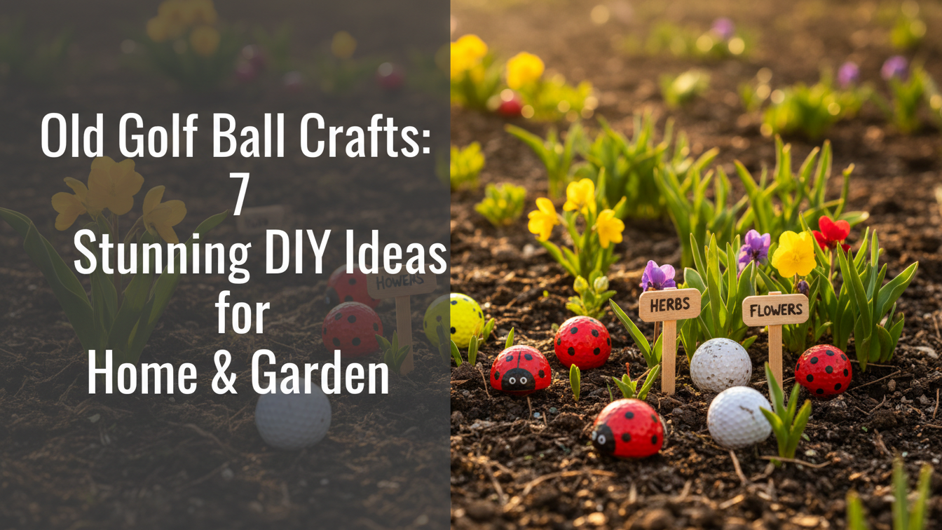 Old Golf Ball Crafts: 7 Stunning DIY Ideas For Home & Garden