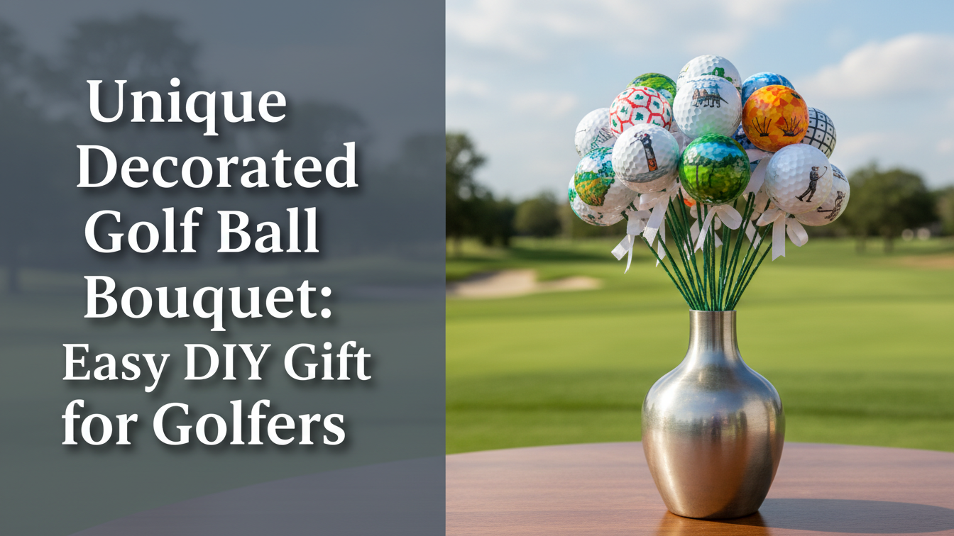 Unique Decorated Golf Ball Bouquet: Easy DIY Gift For Golfers