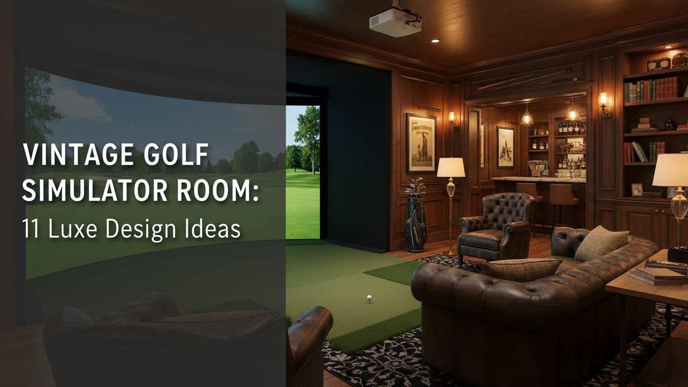 Vintage Golf Simulator Room: 11 Luxe Design Ideas For 2026