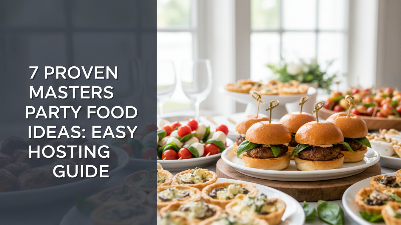 7 Proven Masters Party Food Ideas: Easy Hosting Guide
