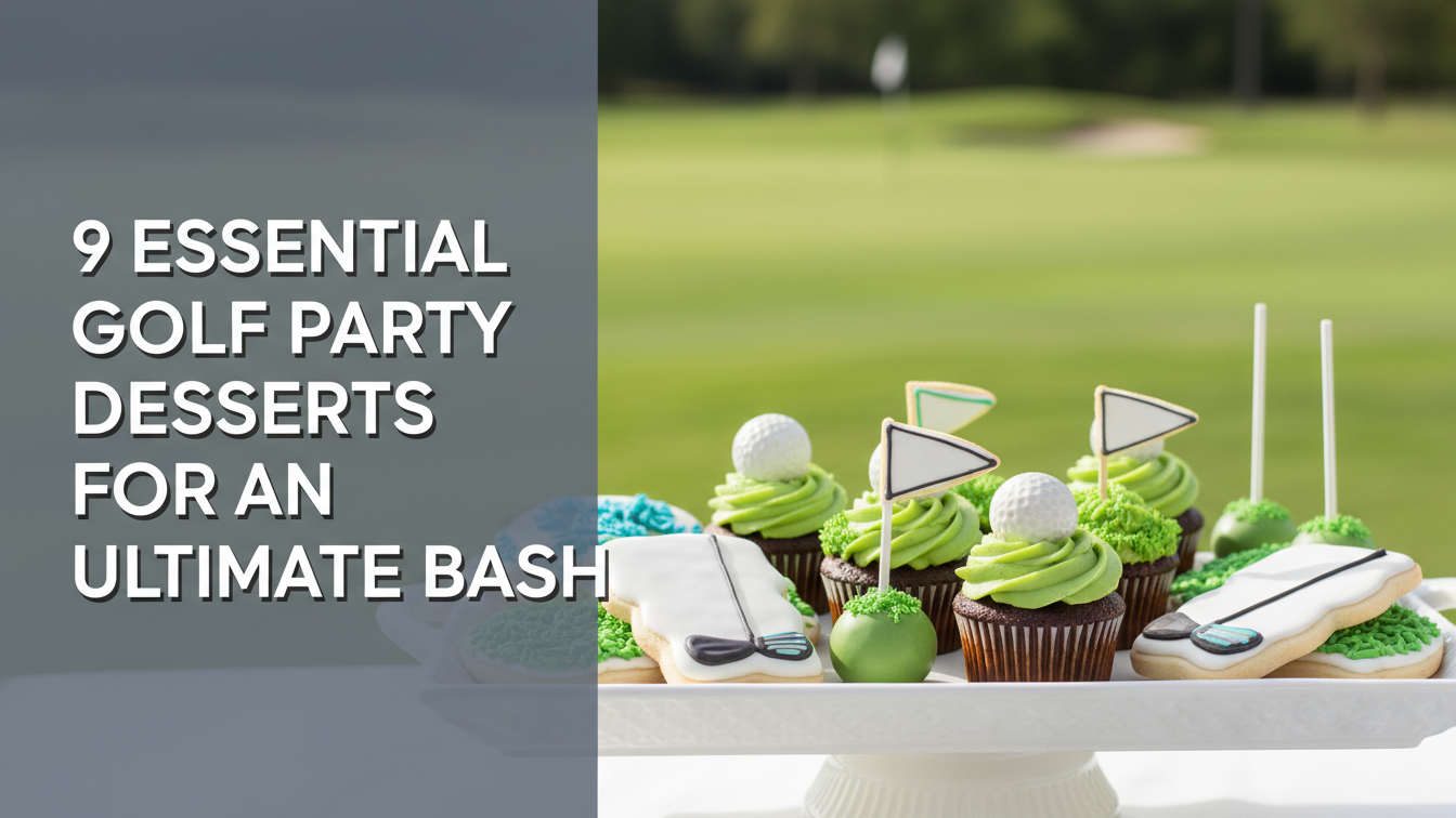 9 Essential Golf Party Desserts For An Ultimate 2026 Bash