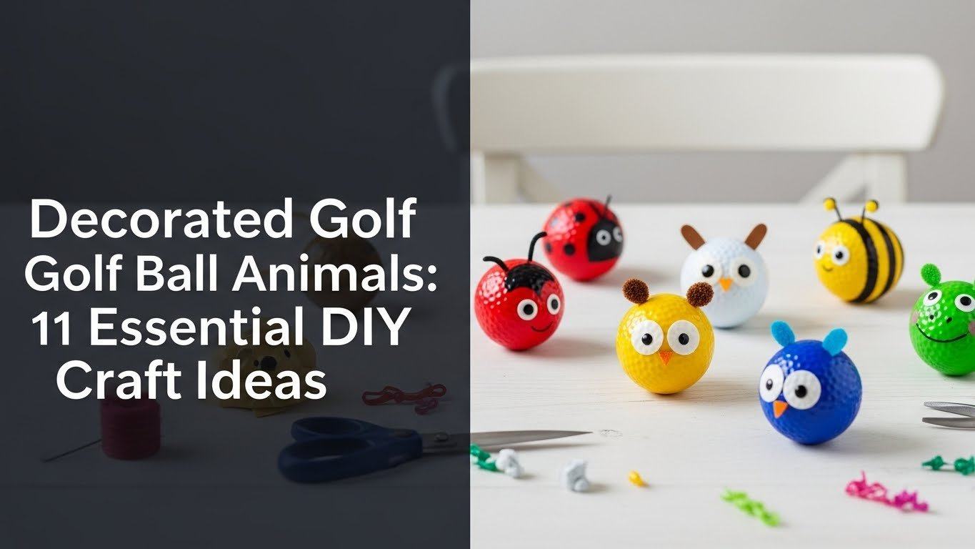 Decorated Golf Ball Animals: 11 Essential DIY Craft Ideas