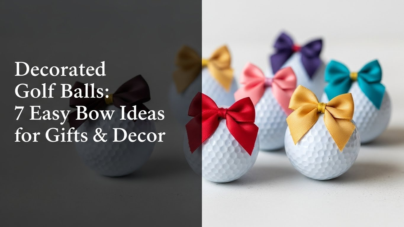Decorated Golf Balls: 7 Easy Bow Ideas For Gifts & Decor
