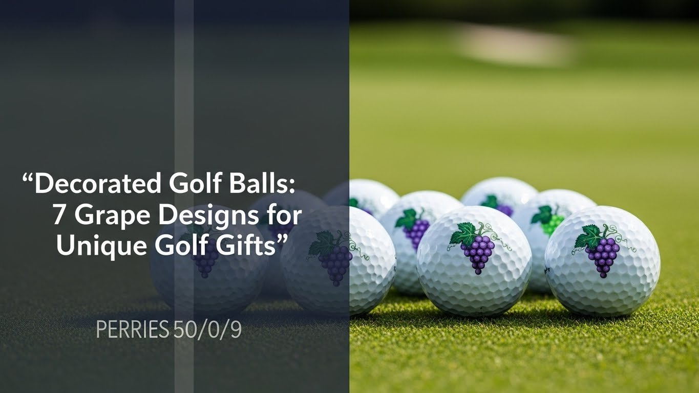 Decorated Golf Balls: 7 Grape Designs For Unique Golf Gifts