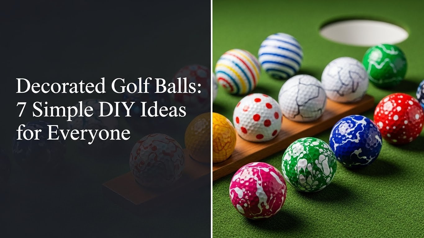 Decorated Golf Balls: 7 Simple DIY Ideas For Everyone