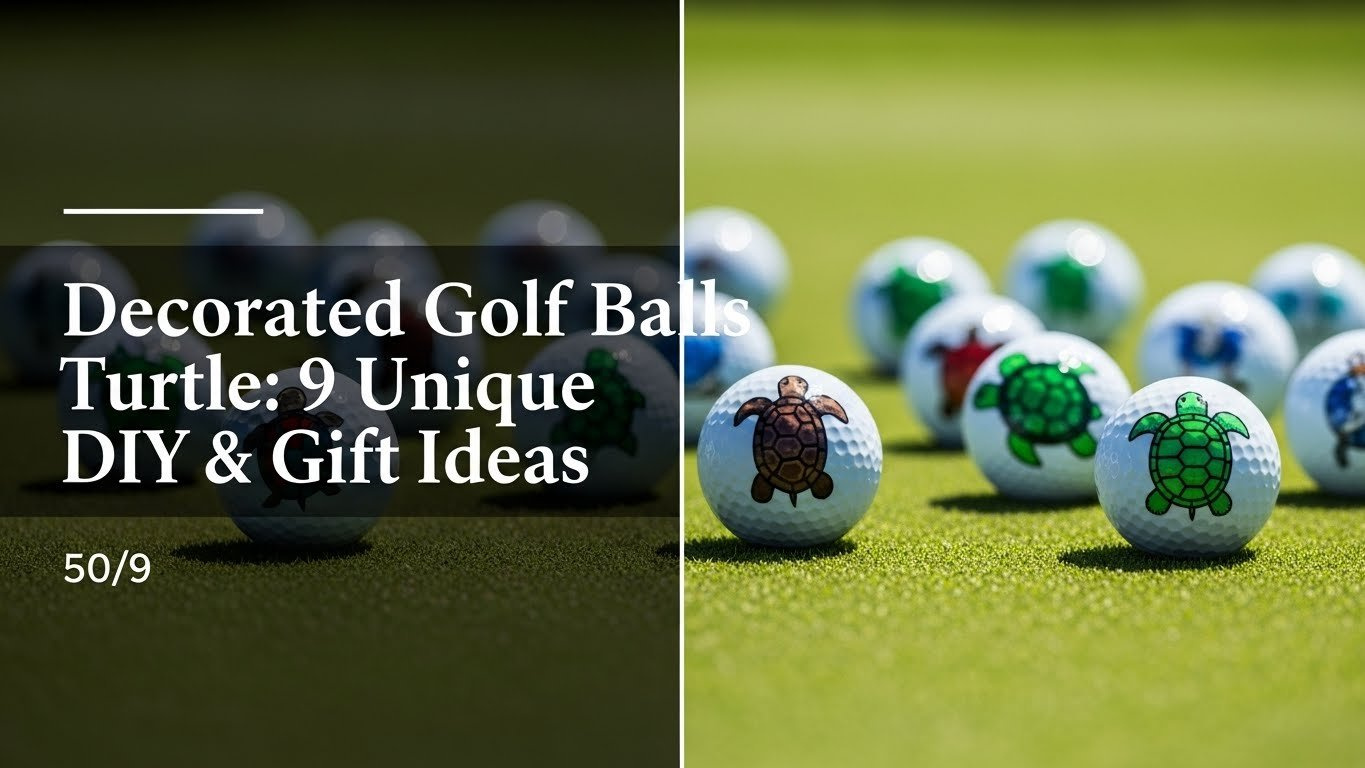 Decorated Golf Balls Turtle: 9 Unique DIY & Gift Ideas