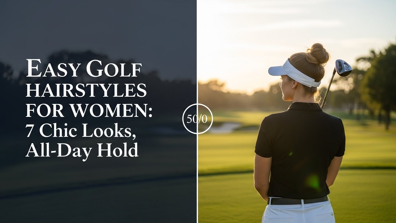 Easy Golf Hairstyles For Women: 7 Chic Looks, All-Day Hold