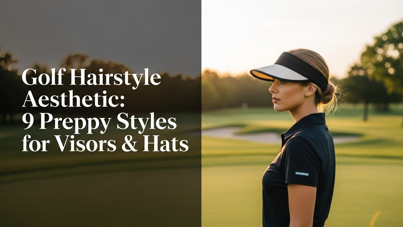 Golf Hairstyle Aesthetic: 9 Preppy Styles For Visors & Hats