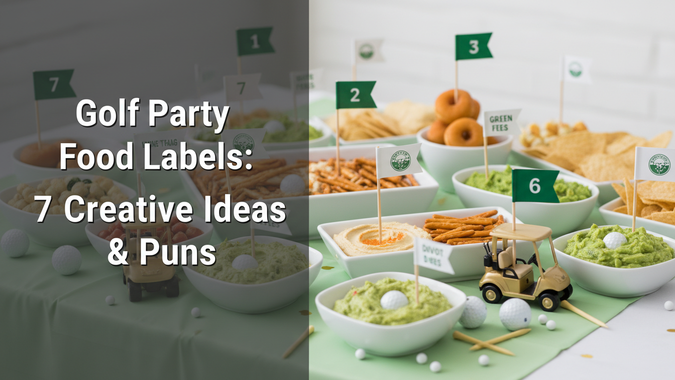 Golf Party Food Labels: 7 Creative Ideas & Puns