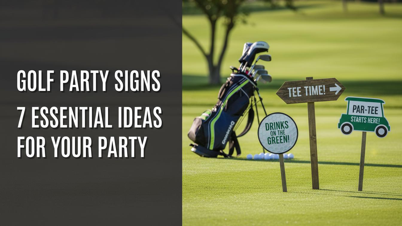 Golf Party Signs 7 Essential Ideas For Your Party In 2026