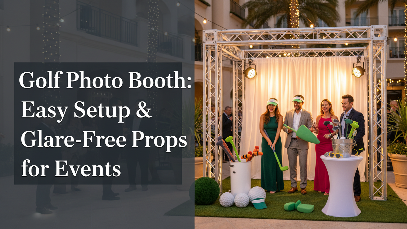 Golf Photo Booth: Easy Setup & Glare-Free Props For Events