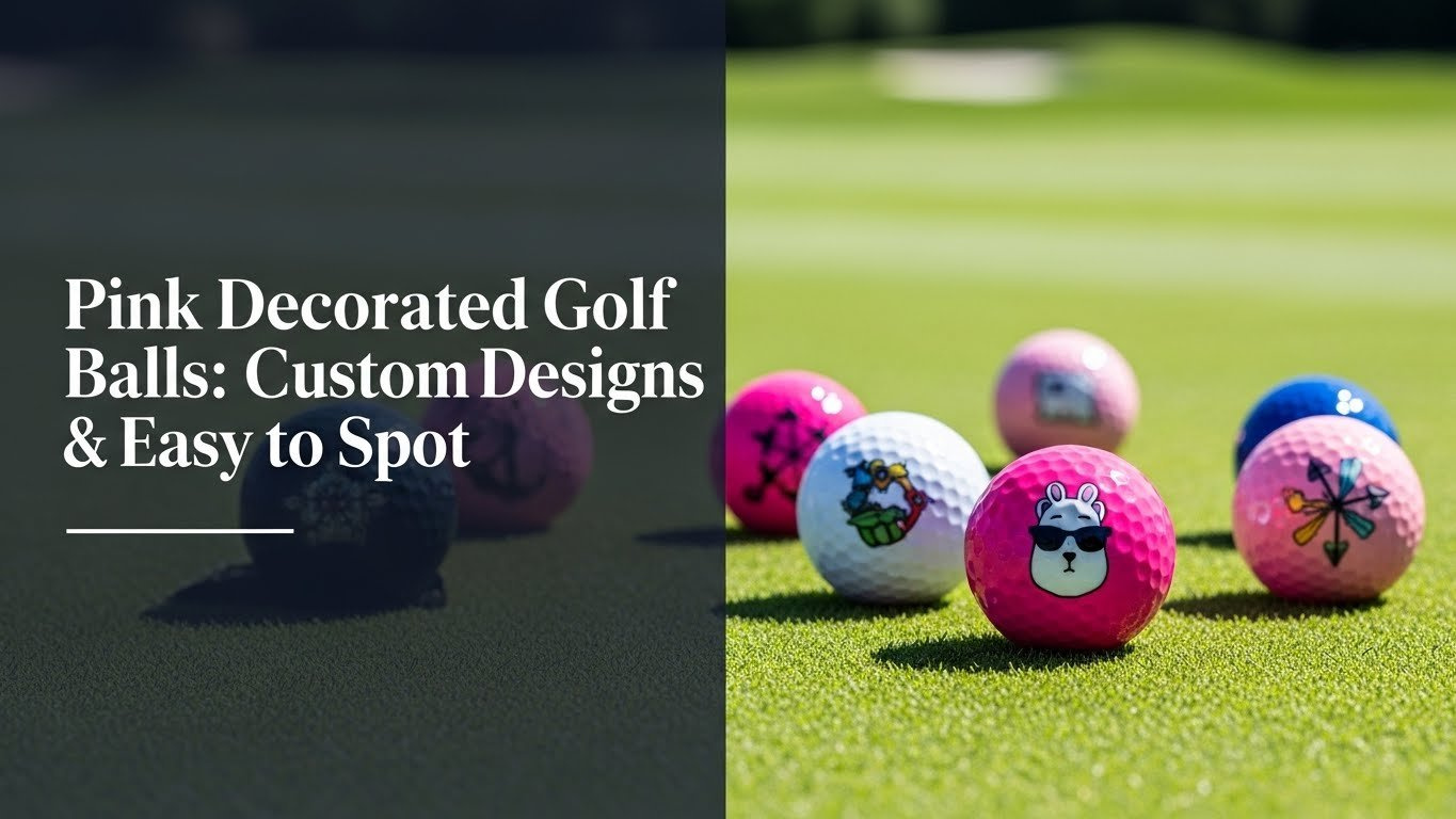 Pink Decorated Golf Balls: Custom Designs & Easy To Spot