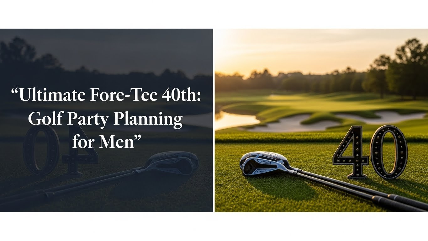 Ultimate Fore-Tee 40th: Golf Party Planning For Men
