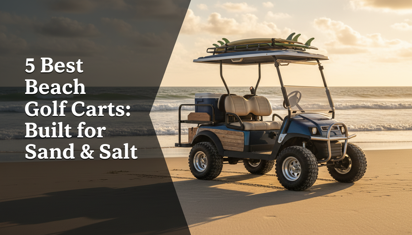 5 Best Beach Golf Carts: Built For Sand & Salt