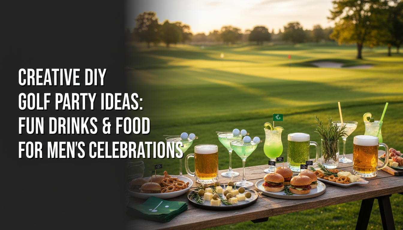 Creative DIY Golf Party Ideas: Fun Drinks & Food For Men's Celebrations