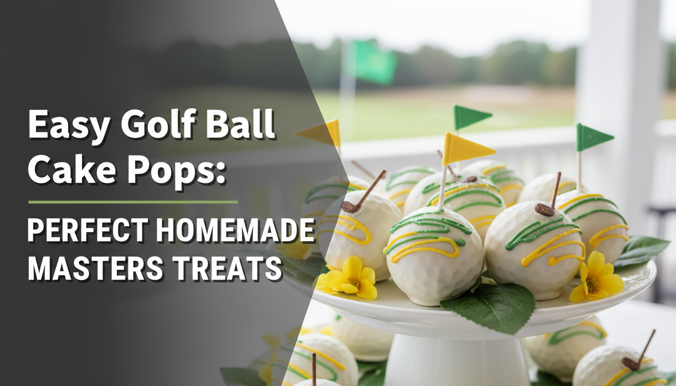 Easy Golf Ball Cake Pops: Perfect Homemade Masters Treats