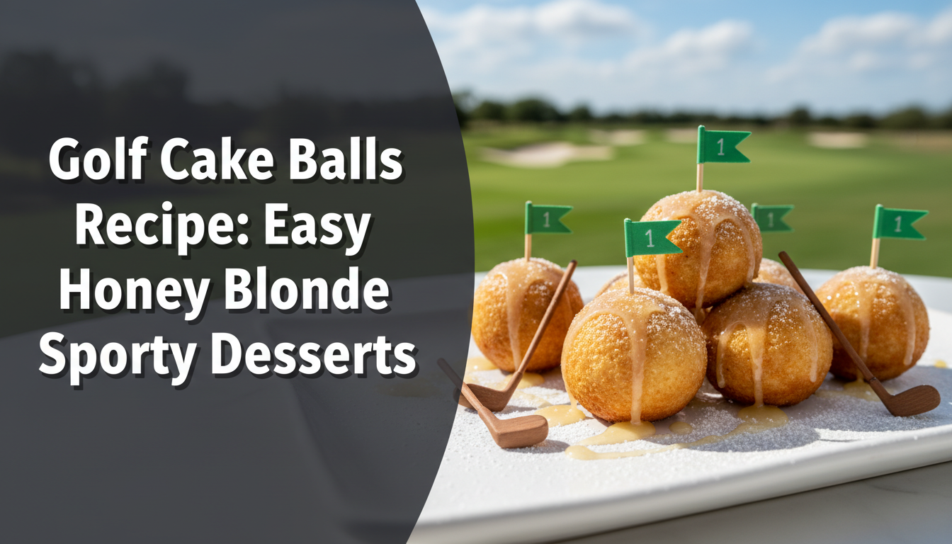 Golf Cake Balls Recipe: Easy Honey Blonde Sporty Desserts