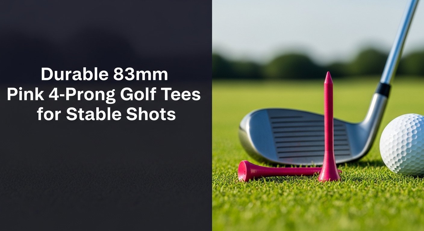 Durable 83mm Pink 4-Prong Golf Tees For Stable Shots In 2026