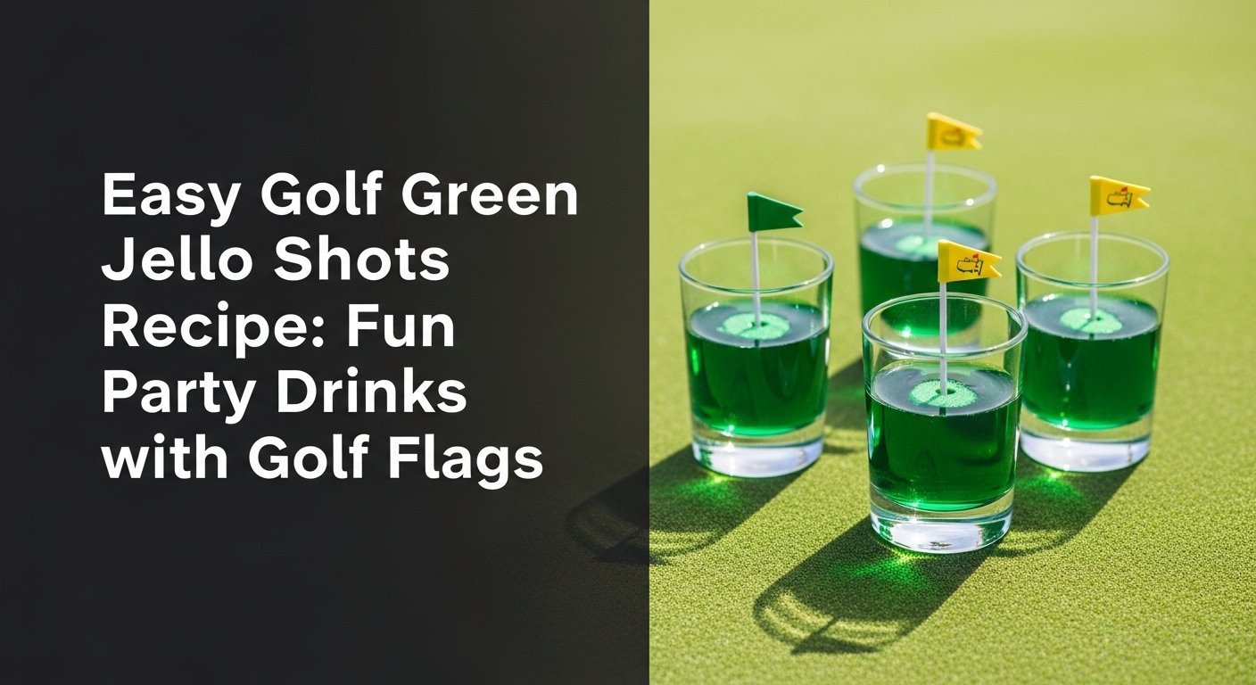 Easy Golf Green Jello Shots Recipe: Fun Masters Party Drinks With Golf ...