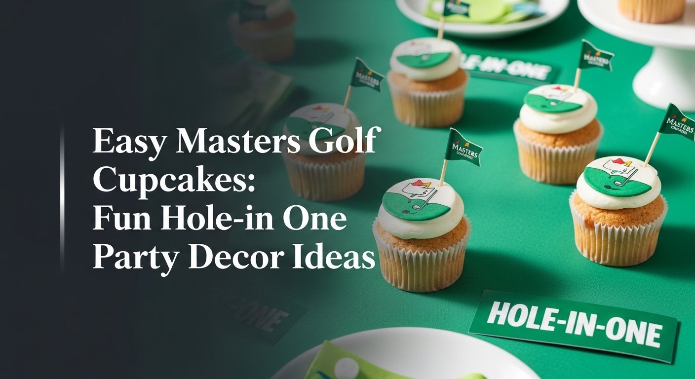 Easy Masters Golf Cupcakes: Fun Hole-in-One Party Decor Ideas