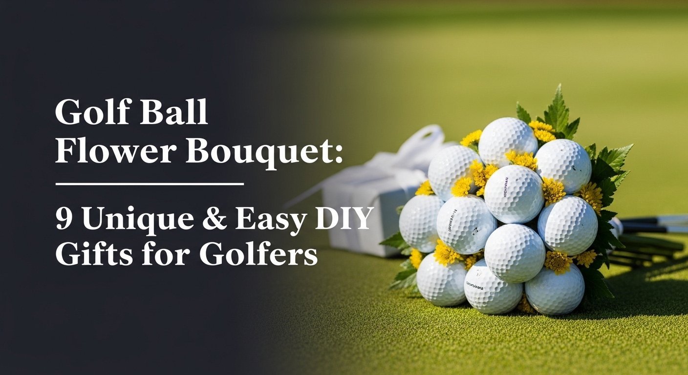 Golf Ball Flower Bouquet: 9 Unique & Easy DIY Gifts For Golfers