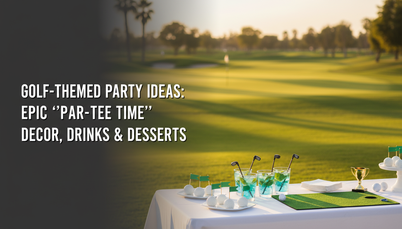 Golf-Themed Party Ideas: Epic 'Par-Tee Time' Decor, Drinks & Desserts