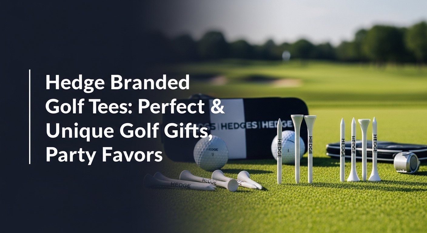 Hedge Branded Golf Tees: Perfect & Unique Golf Gifts, Party Favors