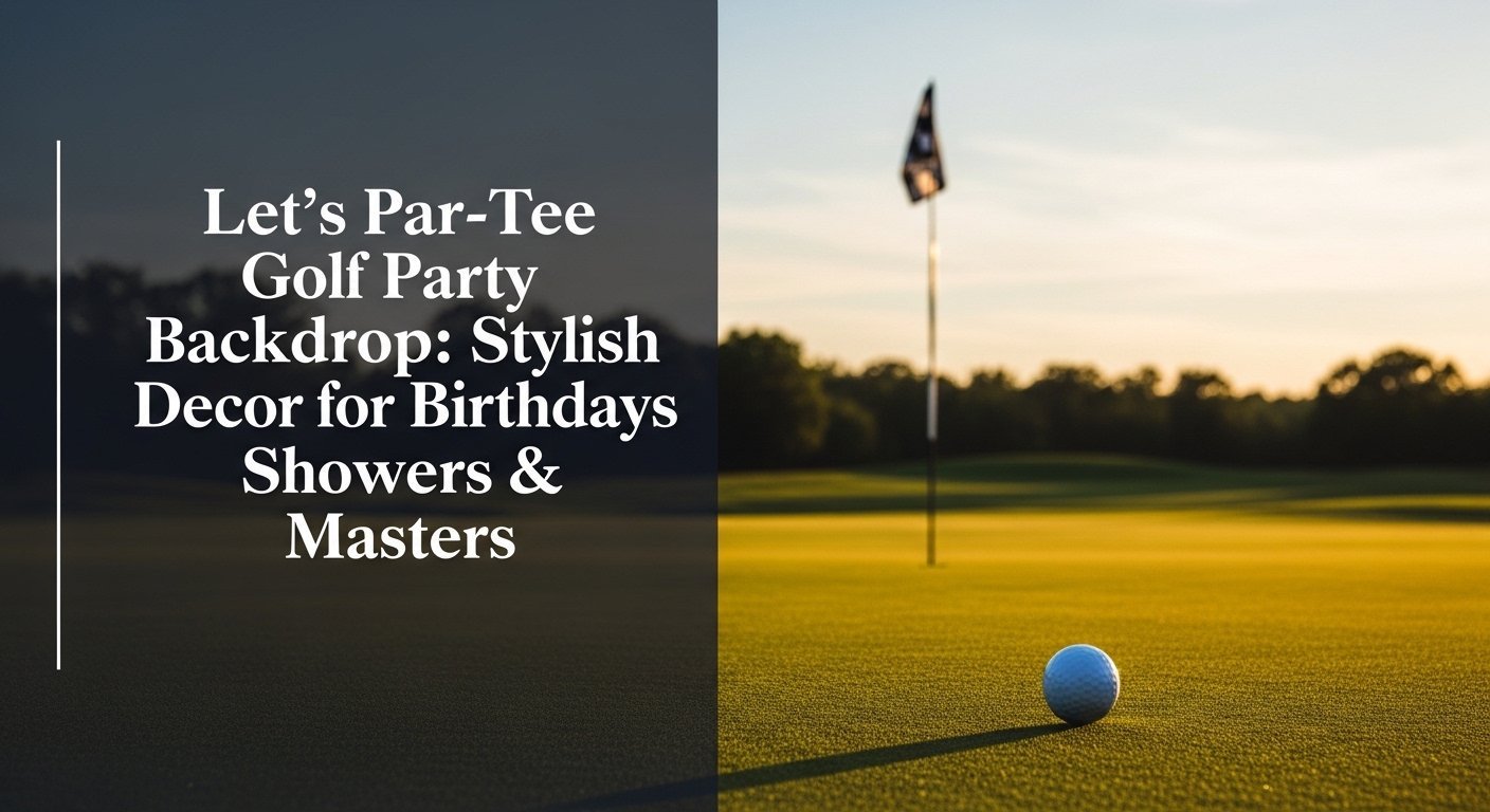 Let's Par-Tee Golf Party Backdrop: Stylish Decor For Birthdays, Showers ...