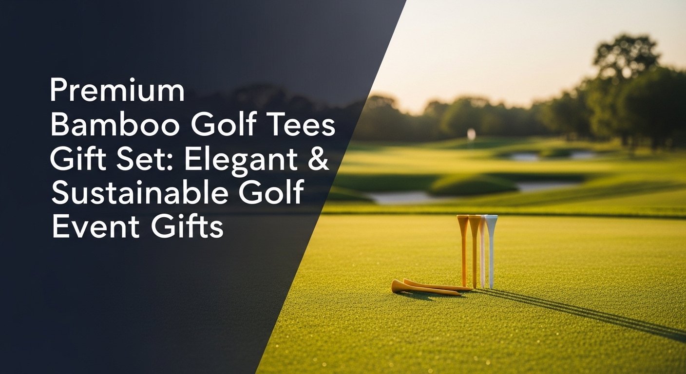Premium Bamboo Golf Tees Gift Set: Elegant & Sustainable Golf Event Gifts
