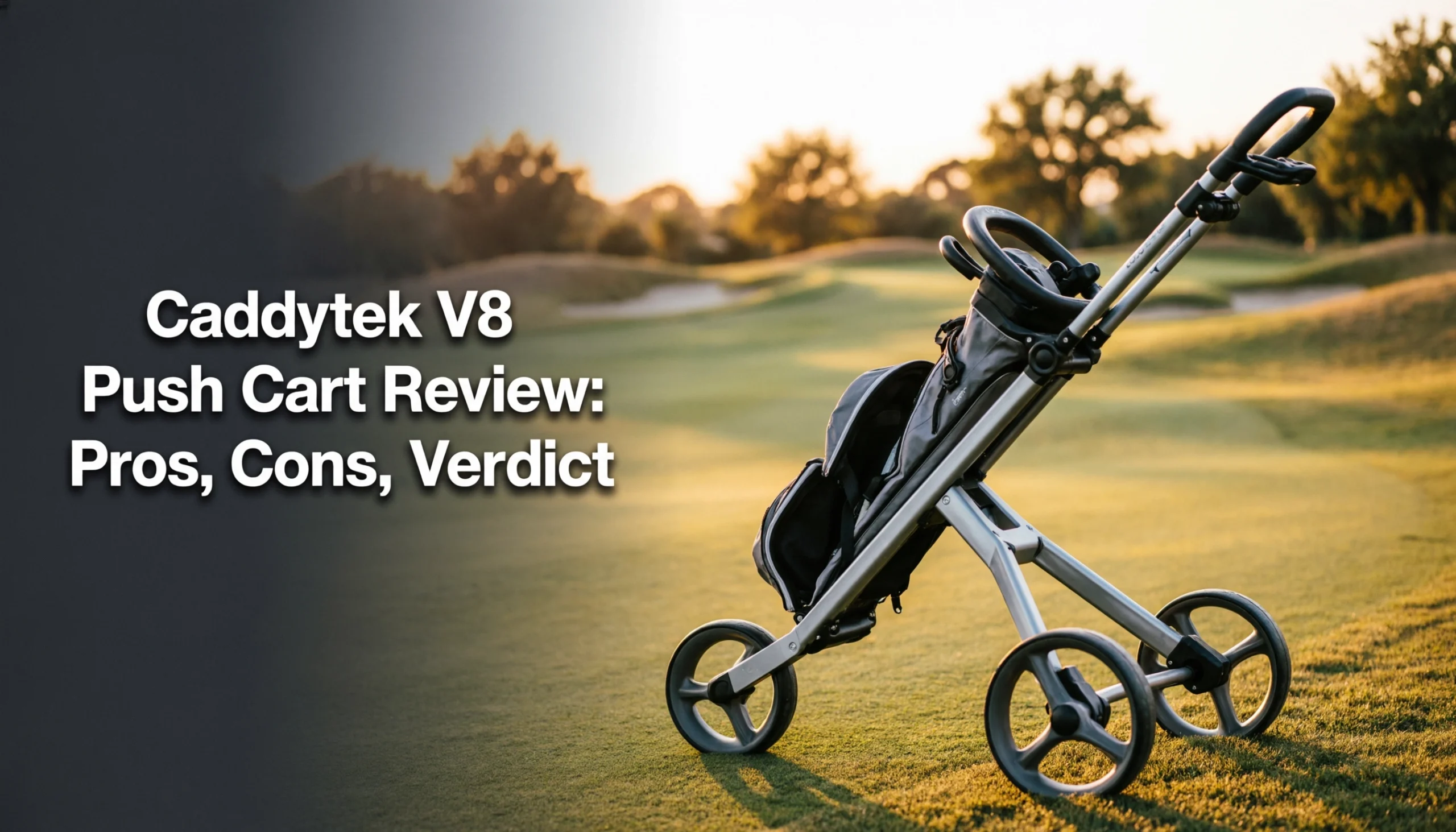 Caddytek V8 Push Cart Review: Pros, Cons, Verdict